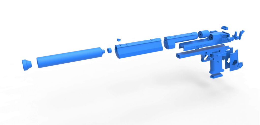 Blaster – Peacemaker Pistol Suicide Squad 2021 – 3D Printed DIY Prop ... Blaster – Peacemaker Pistol Suicide Squad 2021 – 3D Printed DIY Prop ...