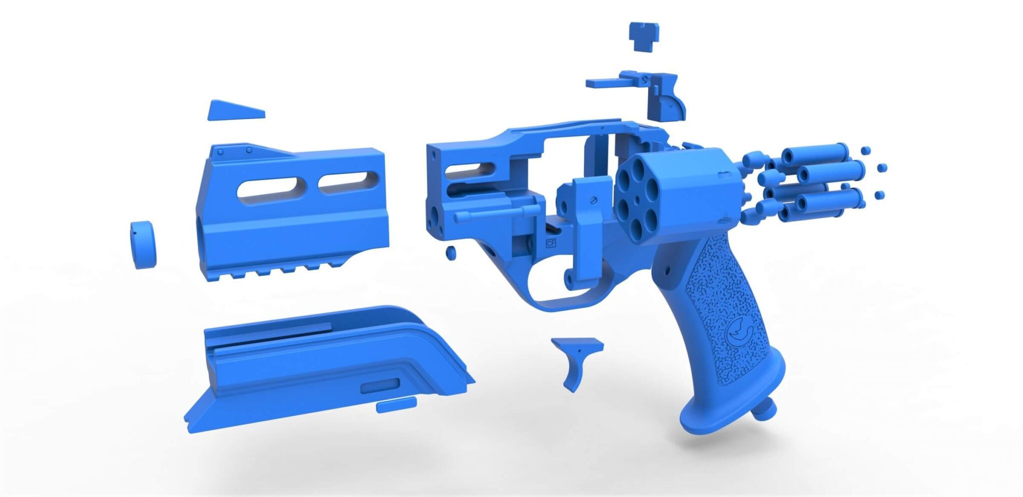 Revolver – The Movie Total Recall 2012 – 3D Printed DIY Prop Kit ...